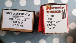 Sold: - 6mm Fox monolithic projectiles. | The Stalking Directory